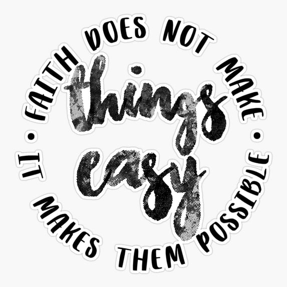 DOPASTICKER Faith Sticker, Phone Sticker Water Bottle Stickers Car ...