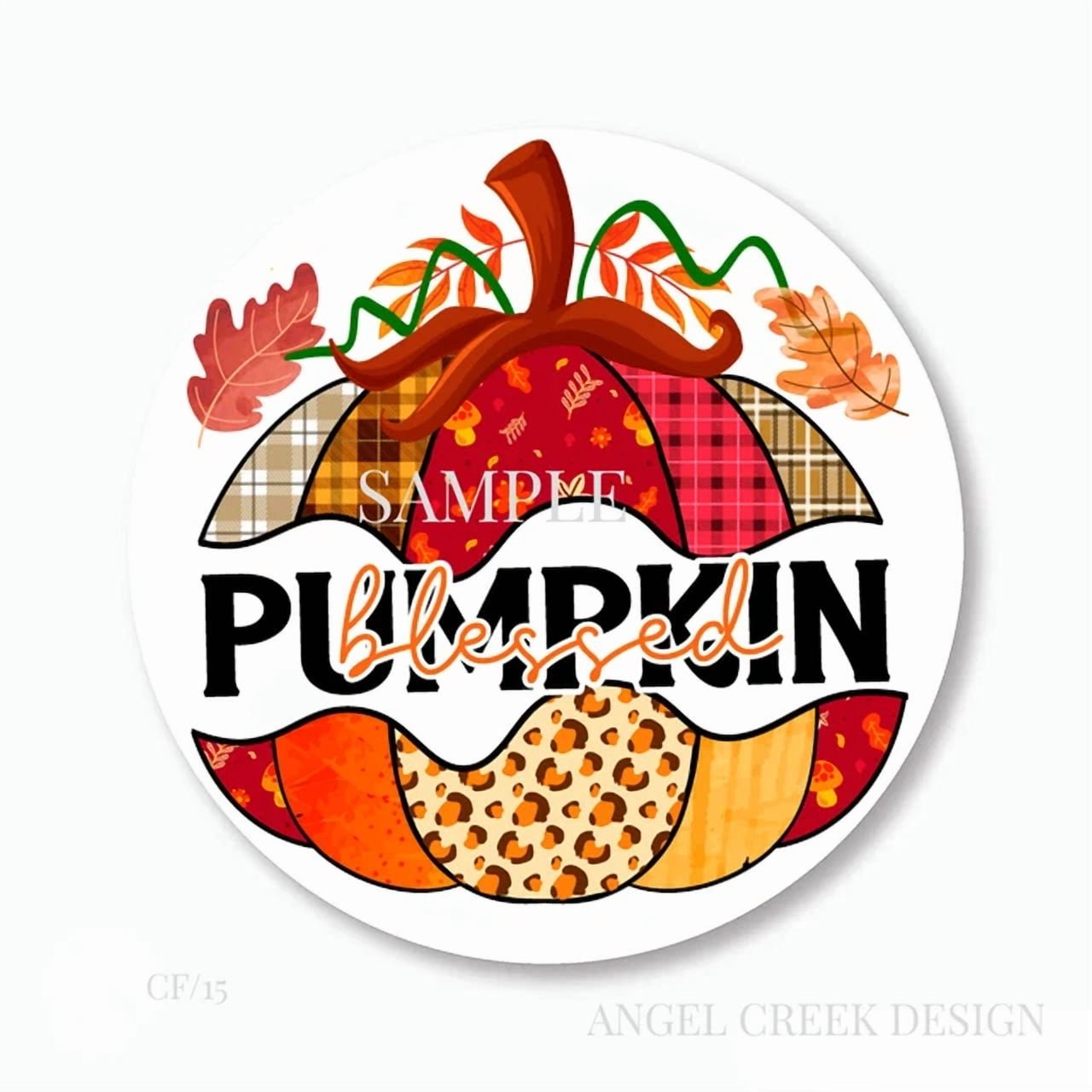 DOPASTICKER Fall Autumn Patchwork Pumpkin Scrapbook Sticker Phone Decal ...
