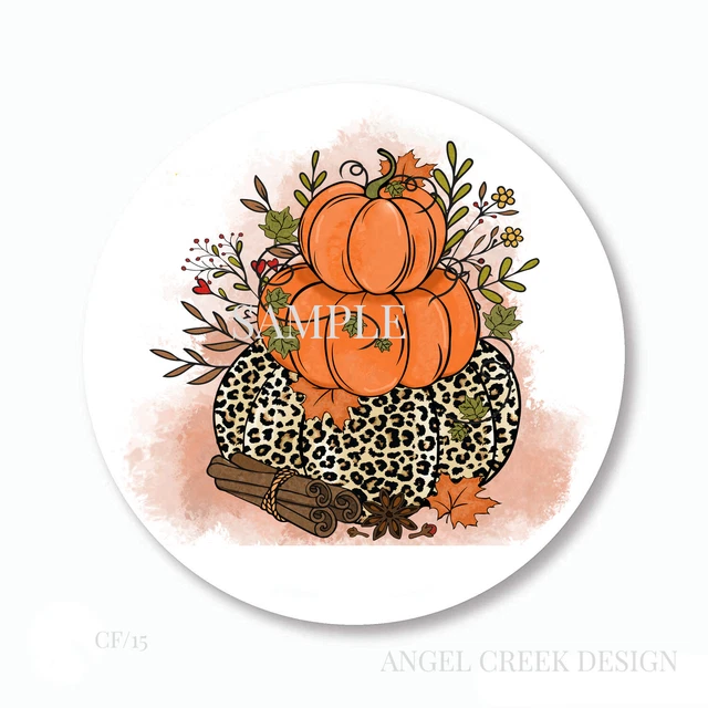 DOPASTICKER Fall Autumn Pumpkin Cinnamon Sticks Scrapbook Stickers ...