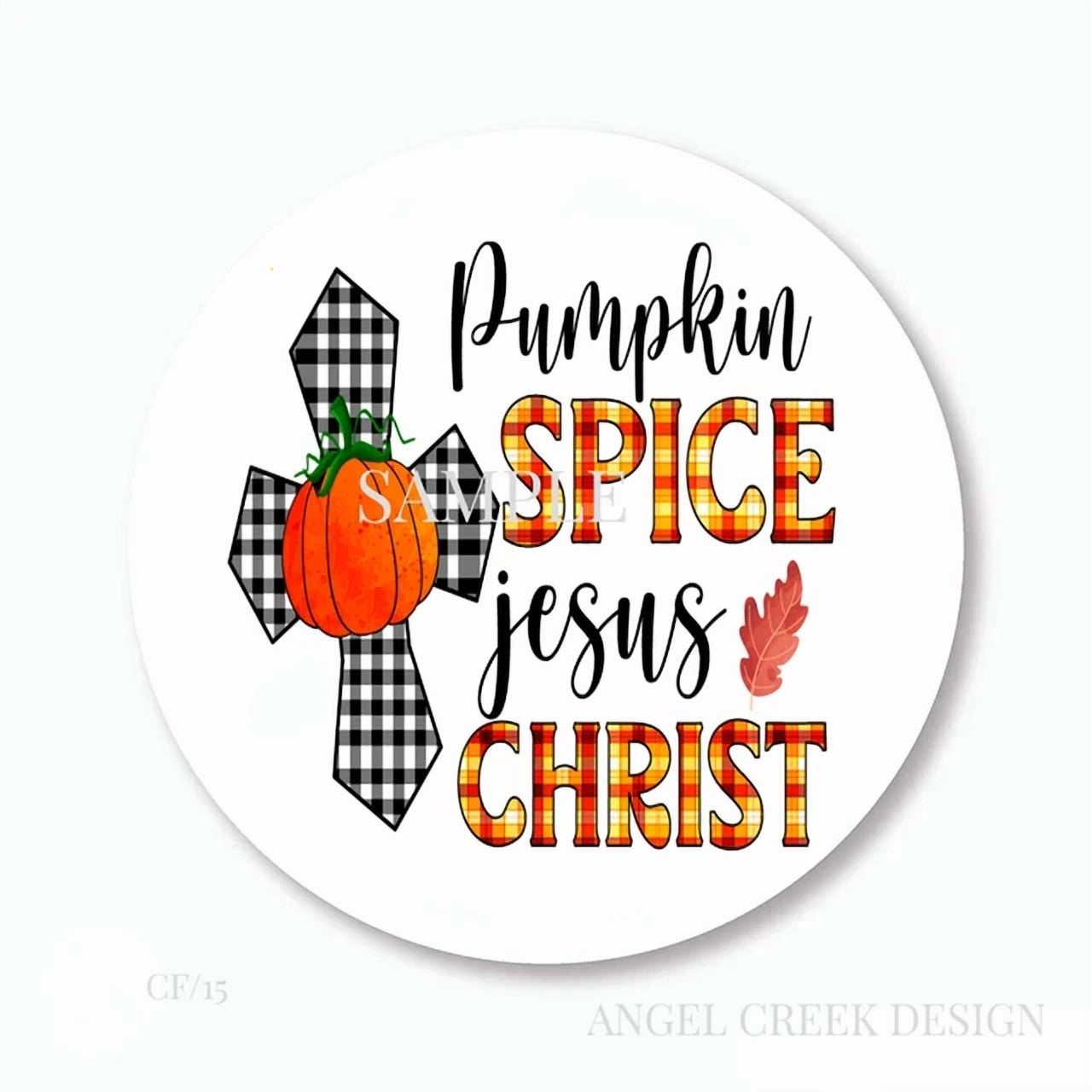 DOPASTICKER Fall Autumn Pumpkin Spice Jesus Christ Scrapbook Stickers ...