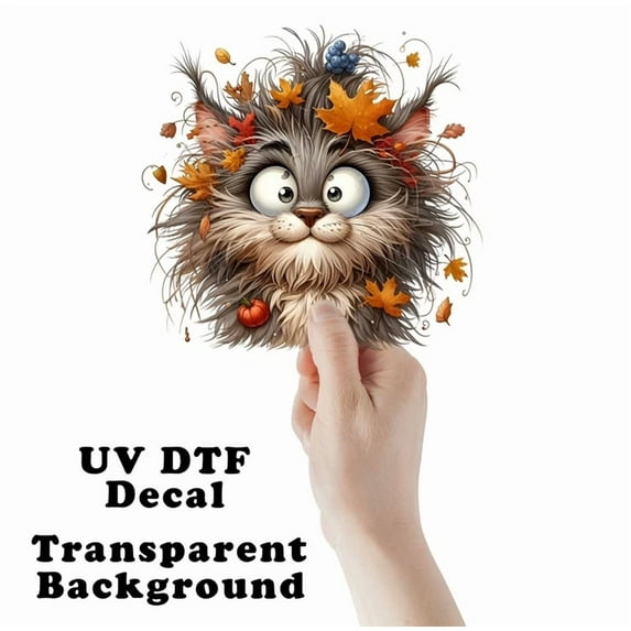 DOPASTICKER Fall Cat Sticker, Design Preview Only, Phone Stickers ...