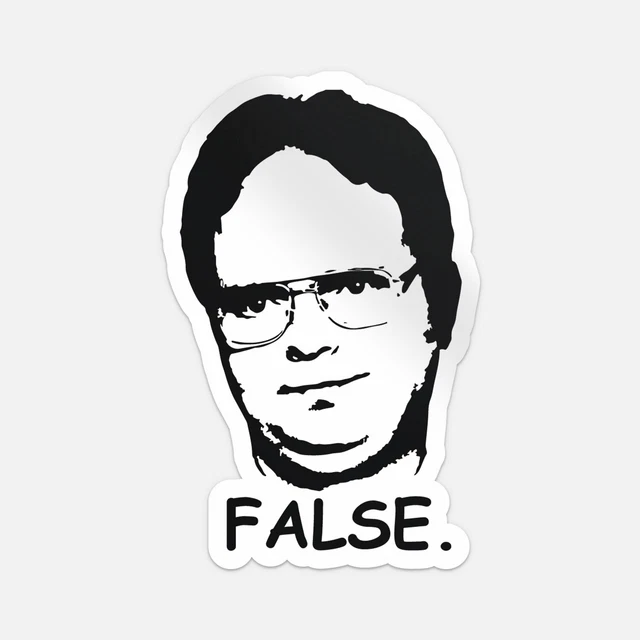 DOPASTICKER False The Office Sticker Decal Phone Decal Water Bottle ...