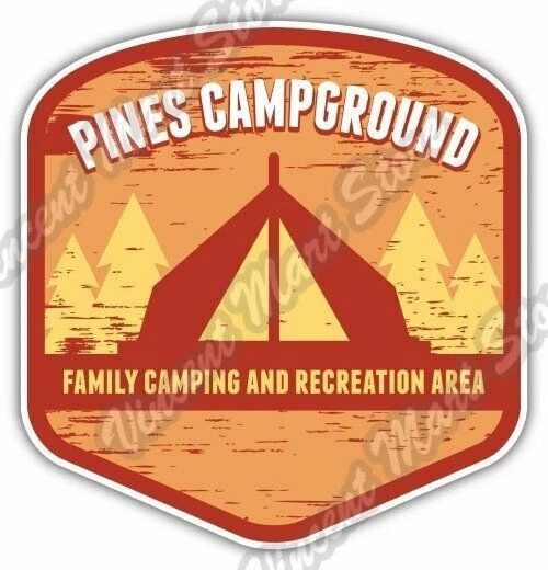 DOPASTICKER Family Camping Recreation Area Outdoor Pines Car Sticker ...
