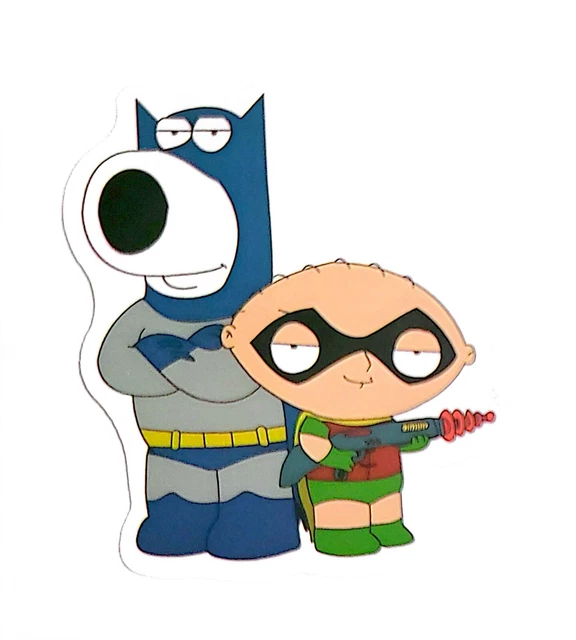 DOPASTICKER Family Guy Stewie Brian Griffin Batman And Robin Sticker ...