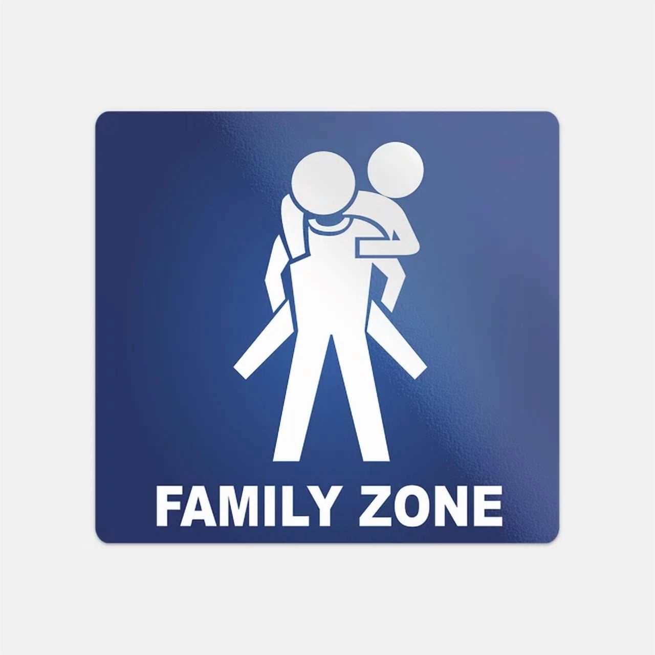 DOPASTICKER Family Zone Sign Sticker Decal Phone Decal Water Bottle ...