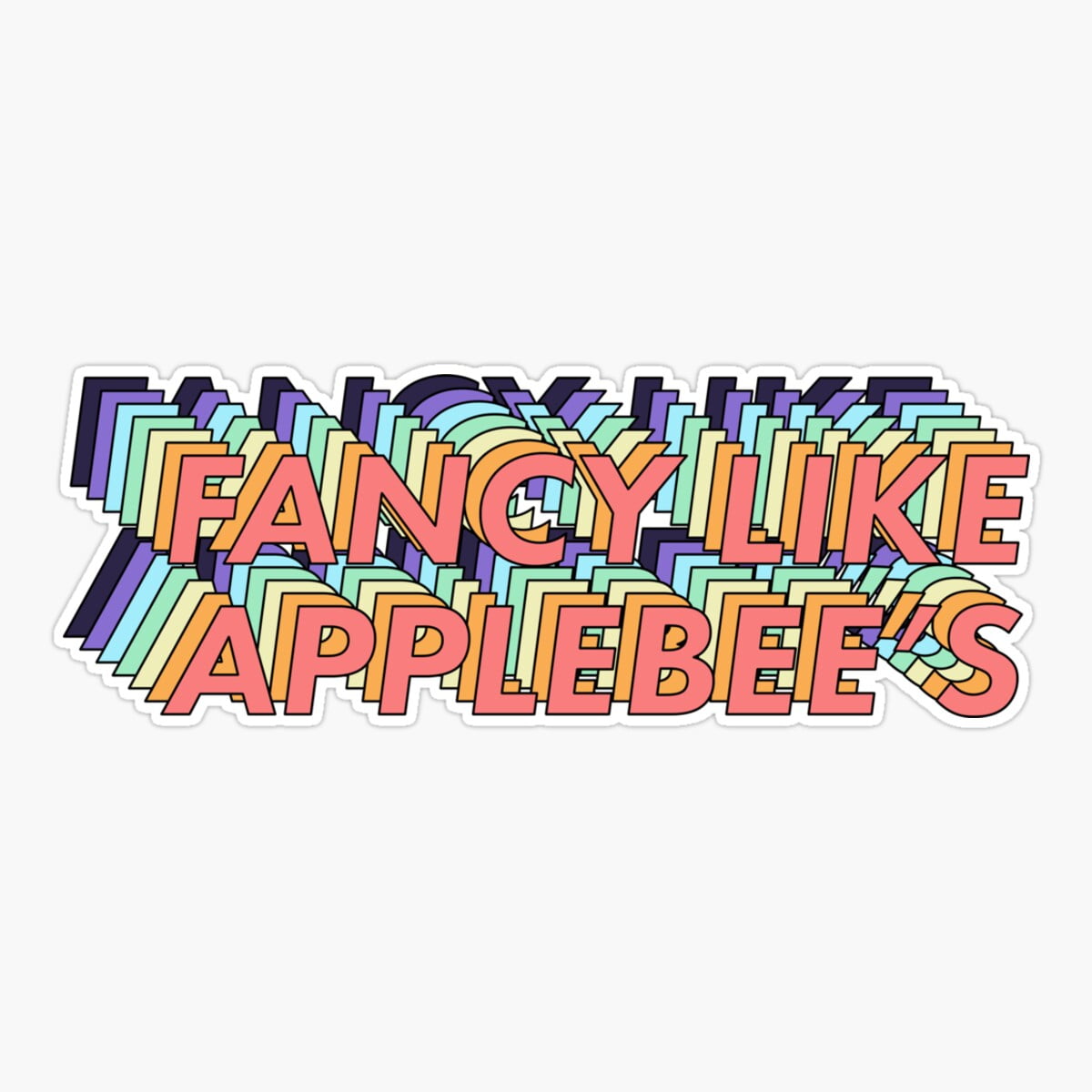 DOPASTICKER Fancy Like Applebees Sticker, Phone Sticker Car Stickers ...
