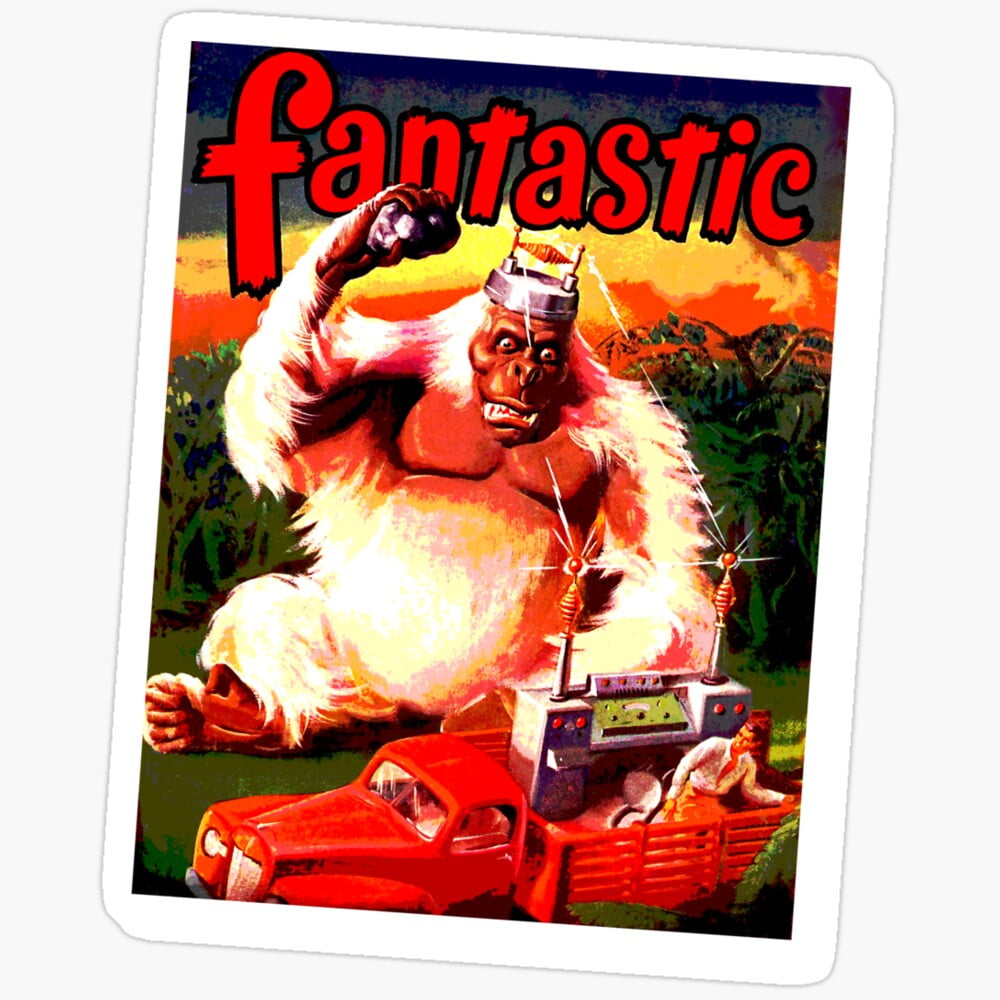 DOPASTICKER Fantastic Monkey Love Fan Perfect Sticker Gift Everyone ...