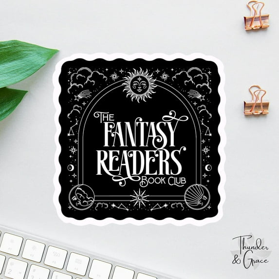 DOPASTICKER Fantasy Readers Book Club Sticker, Bookish Sticker, Book ...