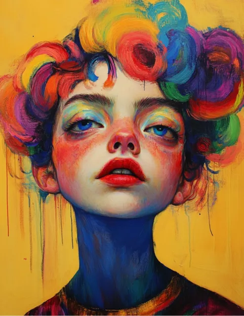 DOPASTICKER Fantasy Sticker Victorian Whimsical Retro Colors Vintage ...