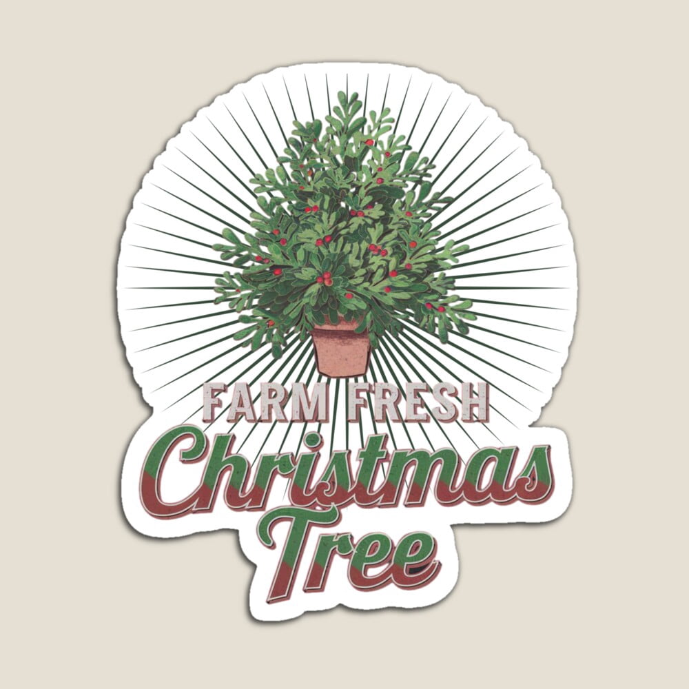 DOPASTICKER Farm Fresh Chris.Tmas Tree Sticker - 7445 Hot Trending ...