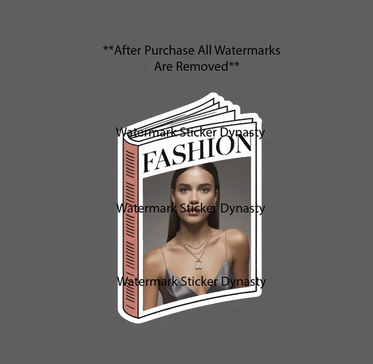 DOPASTICKER Fashion Magazine Sticker Beauty Reading Book Trend Sticker ...