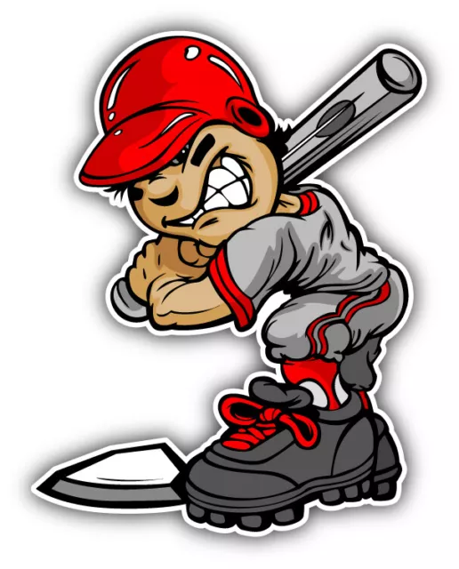 DOPASTICKER Fast Pitch Baseball Boy Cartoon Player Car Sticker Phone ...