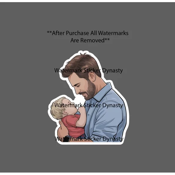 DOPASTICKER Fatherhood Sticker Father Dad Life Family Love Home Sticker ...