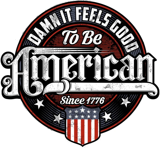 DOPASTICKER It Feels Good To Be American Sticker Patriotic 1776 Fourth ...