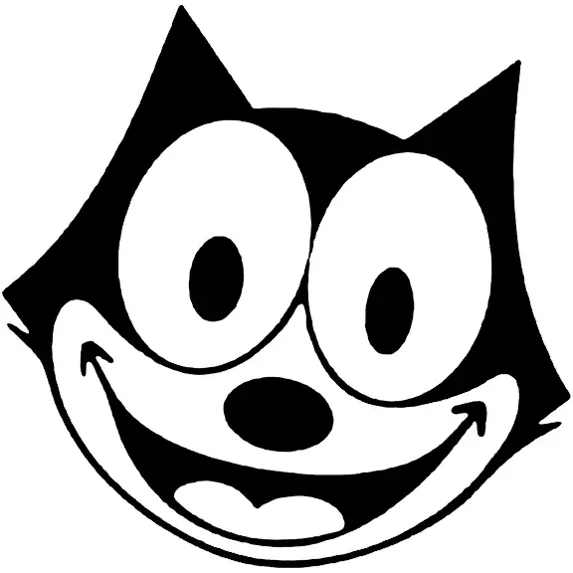 DOPASTICKER Felix The Cat Sticker Laptop Sticker Hard Hat Sticker Phone ...