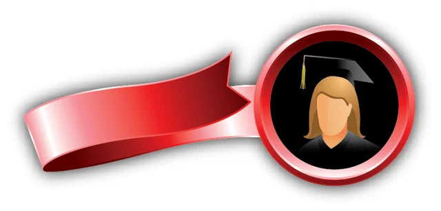 DOPASTICKER Female Graduate Ribbon Education Sticker Decal Phone Decal ...