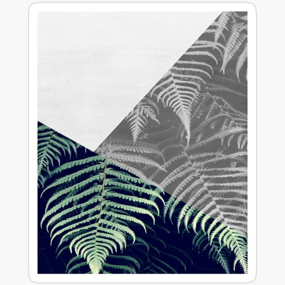 DOPASTICKER Fern Abstract Sticker Birthday Gifts - Decorative Laptop ...