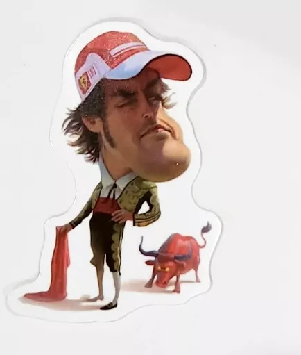 DOPASTICKER Fernando Alonso Formula One F1 Aston Martin Driver Decal ...