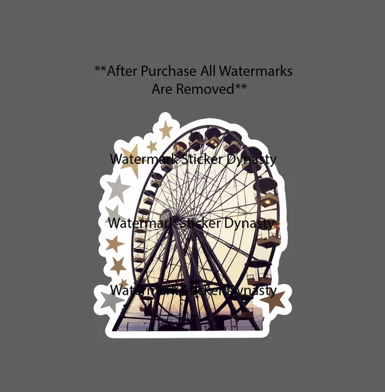 DOPASTICKER Ferris Wheel Sticker Carnival Rodeo Event Sticker Phone ...