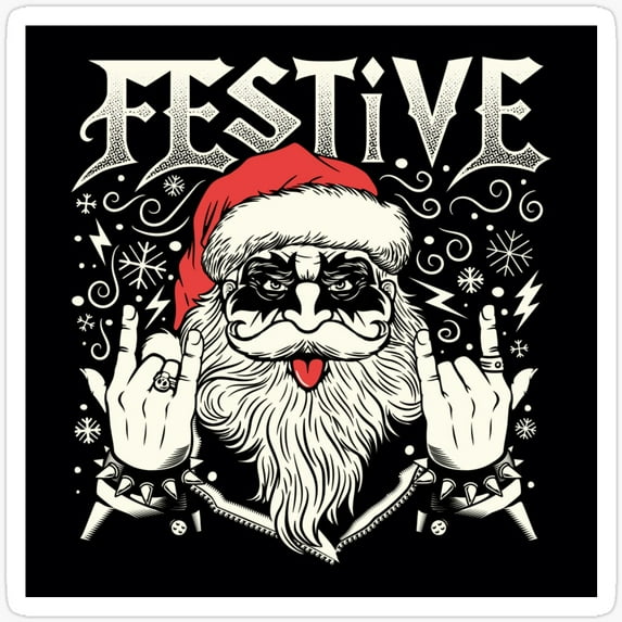 DOPASTICKER Festive And Roll Jolly Man Sticker Phone Decal Water Bottle ...