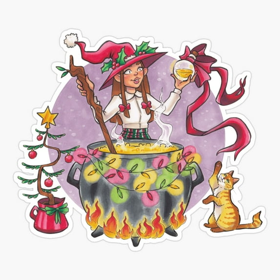 DOPASTICKER Festive Mystic Sticker, Phone Sticker Water Bottle Sticker ...