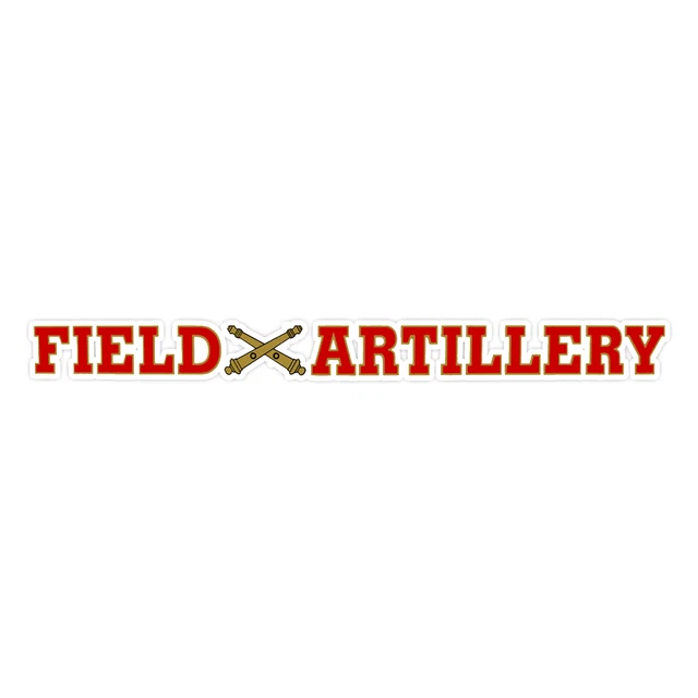DOPASTICKER Field Artillery Clear Window Strip Sticker Soldier Decal ...