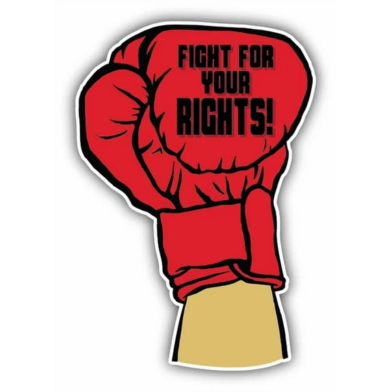DOPASTICKER Fighter Fight For Your Rights Car Sticker Phone Water ...
