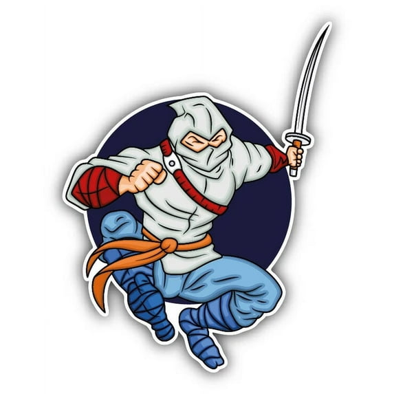 DOPASTICKER Fighting Ninja Car Sticker Phone Decal Water Bottle ...