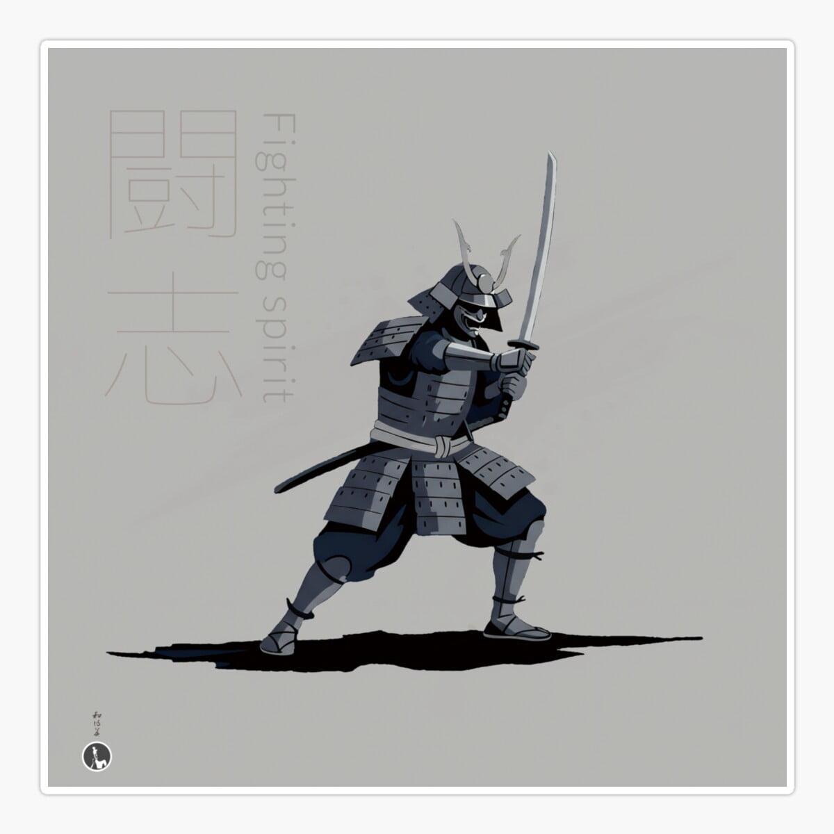 DOPASTICKER Fighting Spirit Sticker, Phone Sticker Car Stickers ...