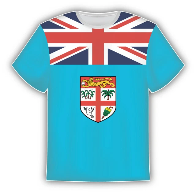 DOPASTICKER Fiji Flag Sticker In The Form Of T Shirt Sticker Phone ...