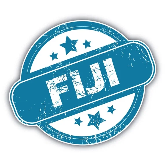 DOPASTICKER Fiji Grunge Sticker Decal Phone Decal Water Bottle Stickers ...