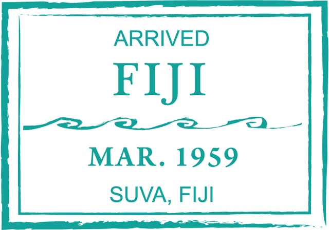 DOPASTICKER Fiji Suva Passport Travel Retro Sticker Decal Phone Decal ...