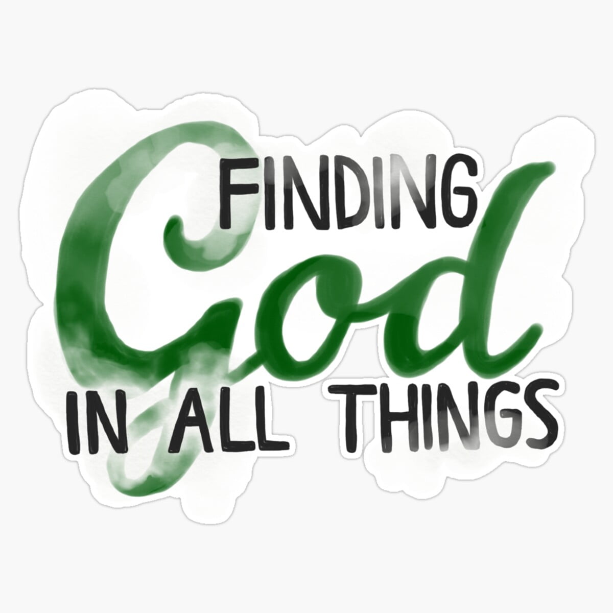 DOPASTICKER Finding God In All Things Sticker, Phone Sticker Car ...