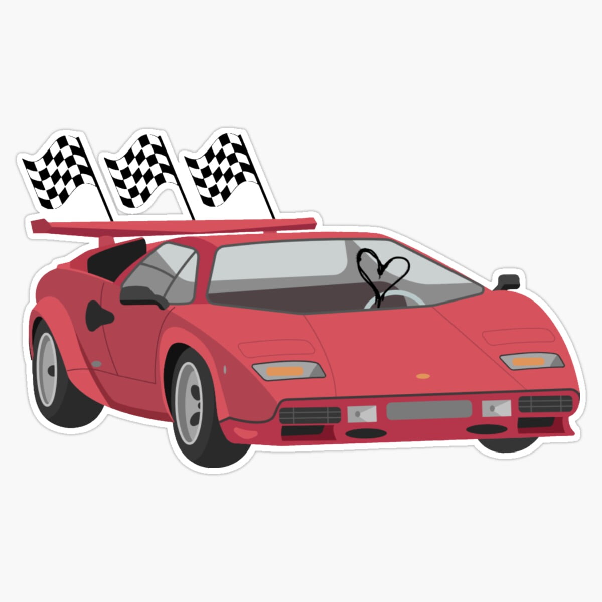 DOPASTICKER Finish Line Hoopty Sticker, Phone Sticker Car Stickers ...