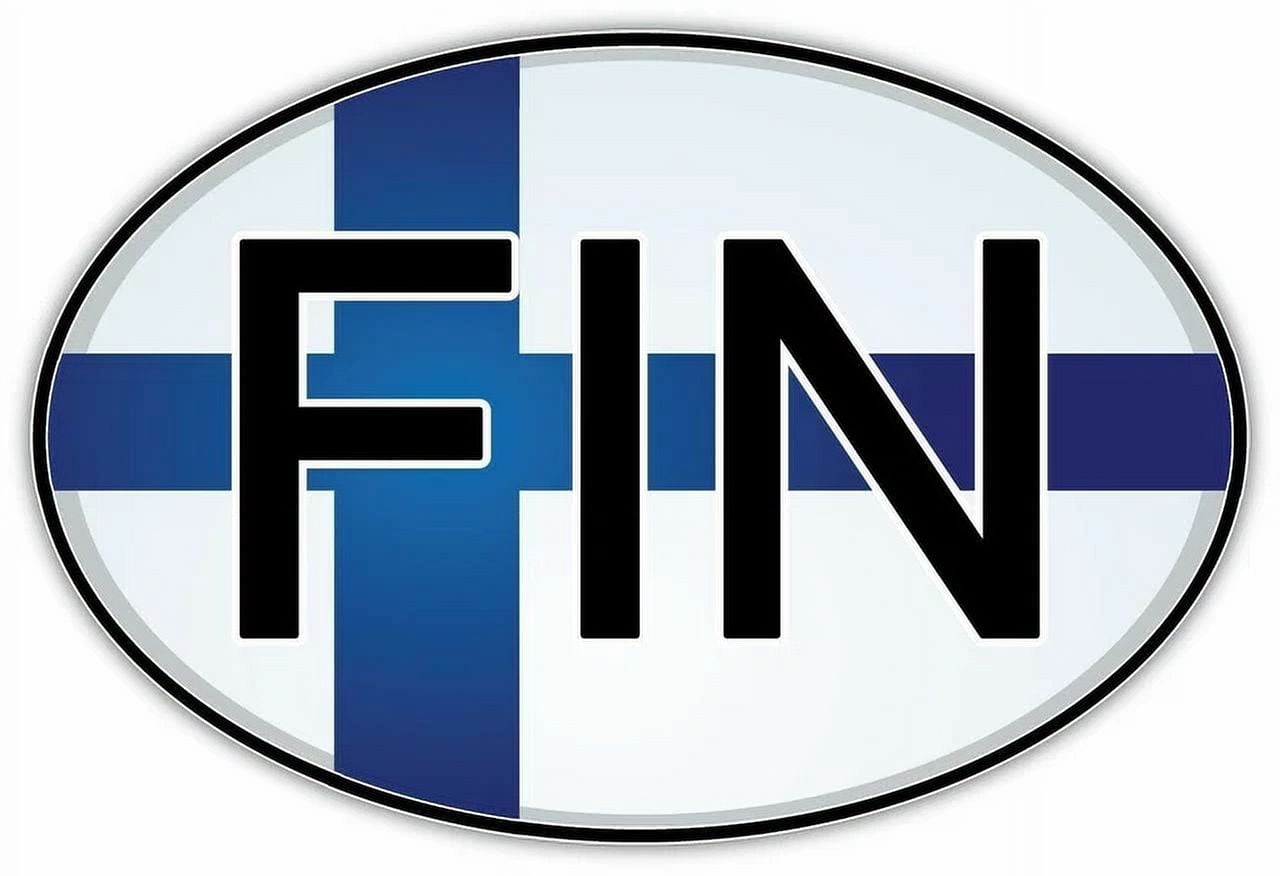 DOPASTICKER Finland Country Code Sign Car Window Sticker Decal Phone ...