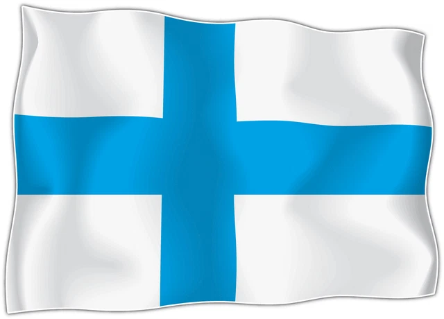 DOPASTICKER Finland Country Flag Car Window Mirror Sticker Decal Phone ...