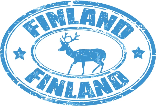 DOPASTICKER Finland Elk Animal Europe Travel Grunge Sticker Decal Phone ...