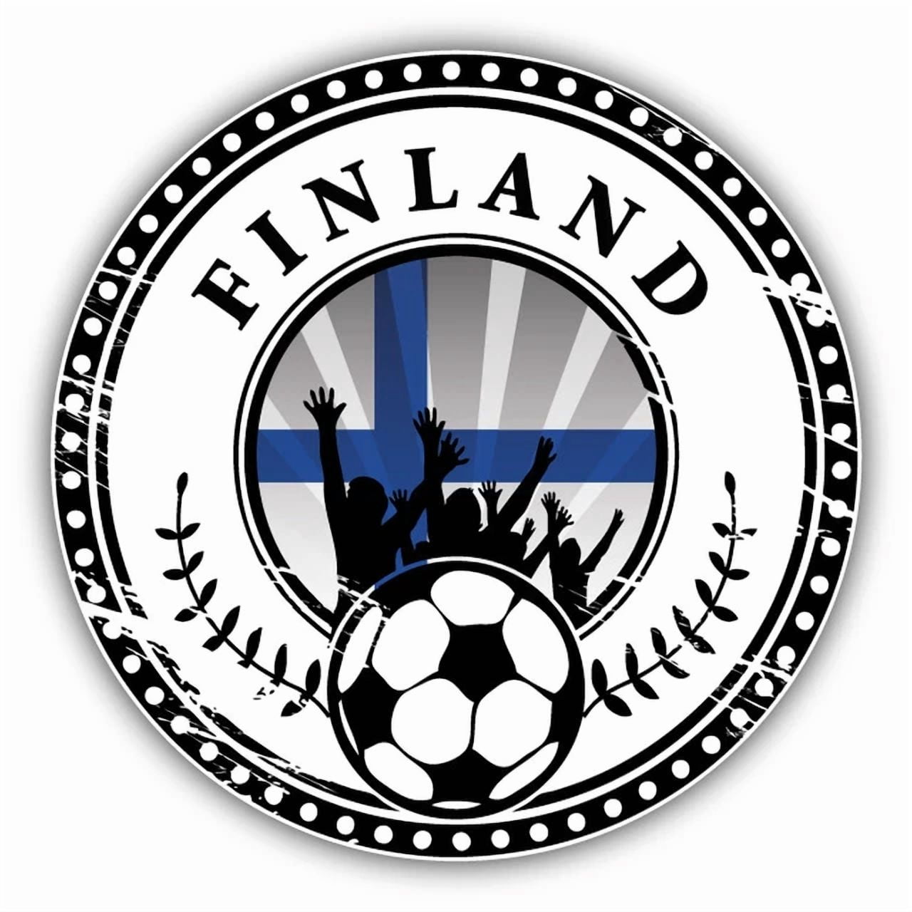 DOPASTICKER Finland Flag Soccer Fan Label Sticker Decal Phone Decal ...