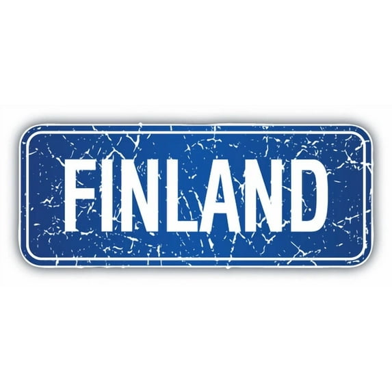 DOPASTICKER Finland Grunge Sticker Decal Phone Decal Water Bottle ...