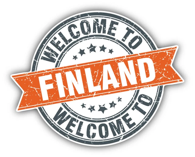 DOPASTICKER Finland Grunge Welcome Sticker Decal Phone Decal Water ...