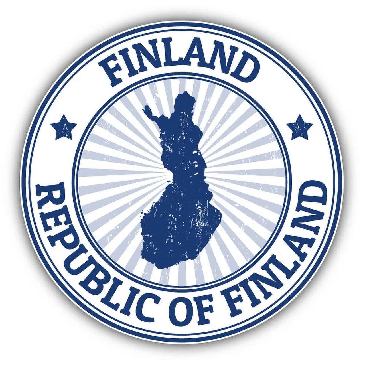 DOPASTICKER Finland Map Sticker Decal Phone Decal Water Bottle Stickers ...
