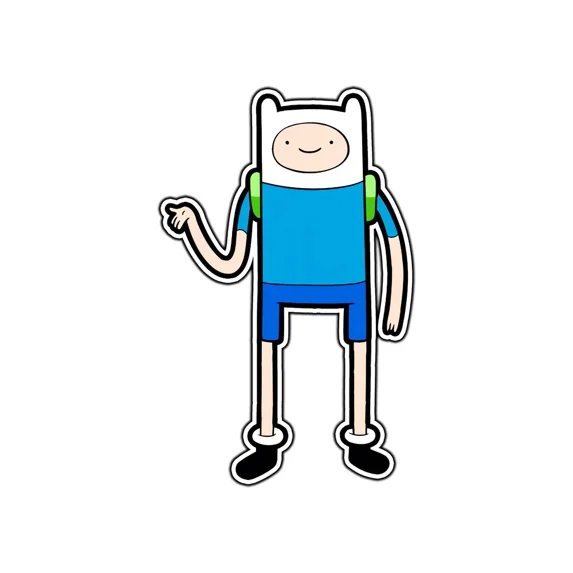 DOPASTICKER Finn The Human #1 Sticker Decal Phone Decal Water Bottle ...