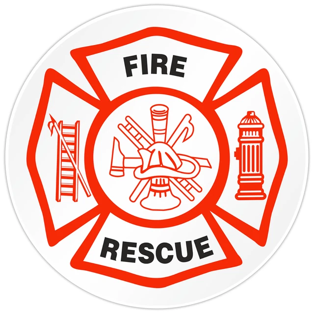 DOPASTICKER Fire Rescue Sign Sticker Military Soldier Decal Phone Decal ...