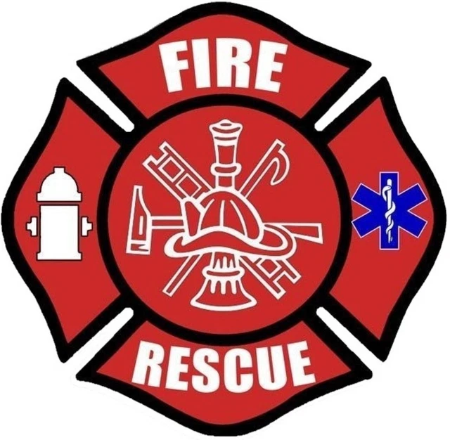 DOPASTICKER Fire Rescue Sticker Red Laptop Sticker Phone Decal Water ...
