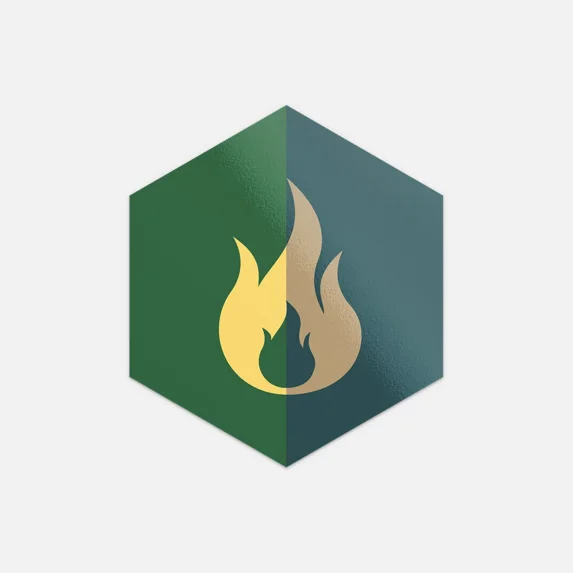 DOPASTICKER Fire Rumpled Icon Sticker, Best Birthday Gifts Phone ...