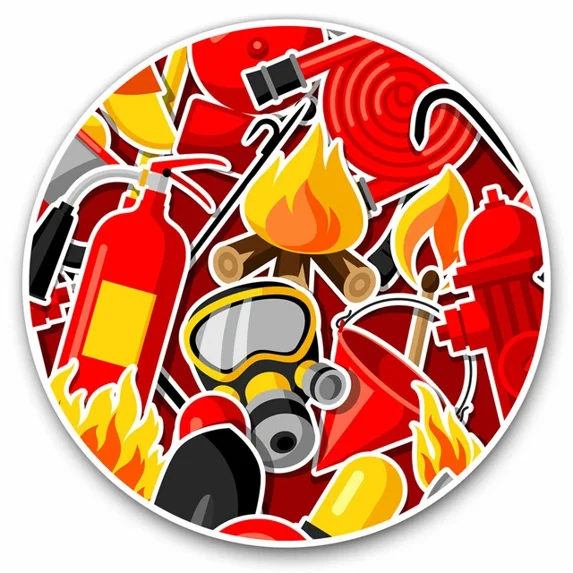 DOPASTICKER Firefighter Fireman Fire Cool Gift Decorative Laptop, Phone ...