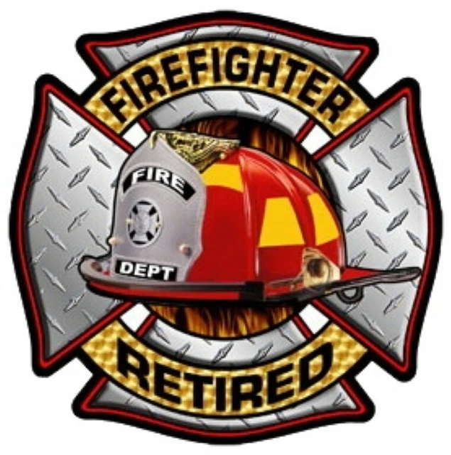 DOPASTICKER Firefighters Retired Sticker - Fd Stickerdecal Sticker ...