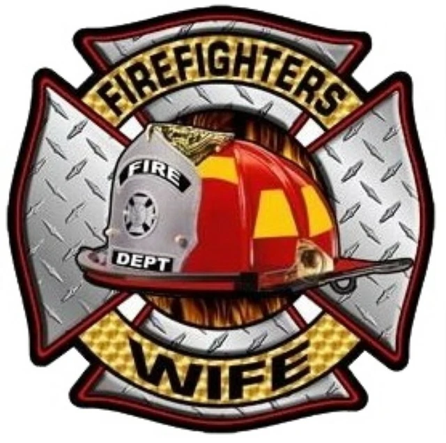 DOPASTICKER Firefighters Wife Sticker - Fd Stickerdecal Sticker Phone ...
