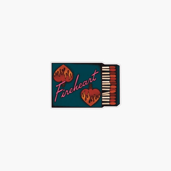 DOPASTICKER Fireheart Matchbook From Throne Of Glass Sticker, Phone ...