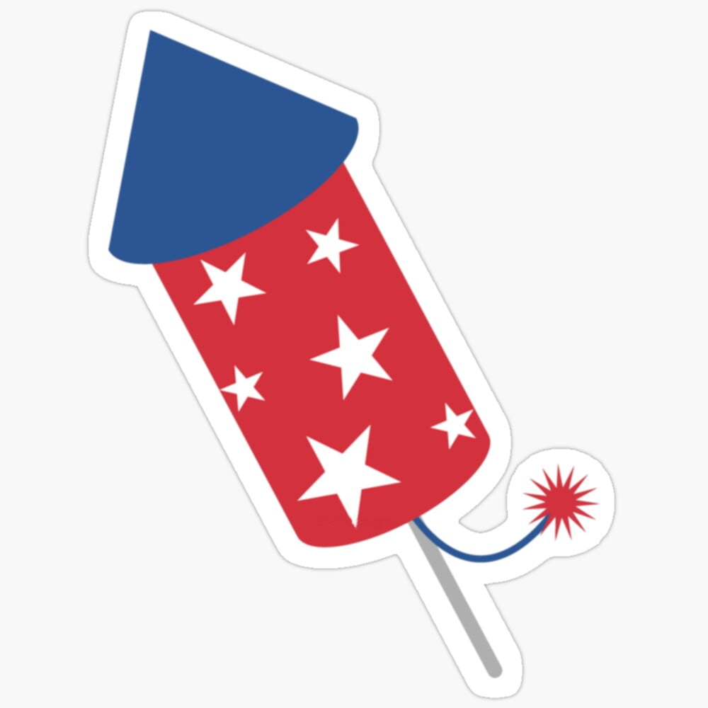 DOPASTICKER Firework Sticker Fourth Of July Sticker, Memorial Day ...